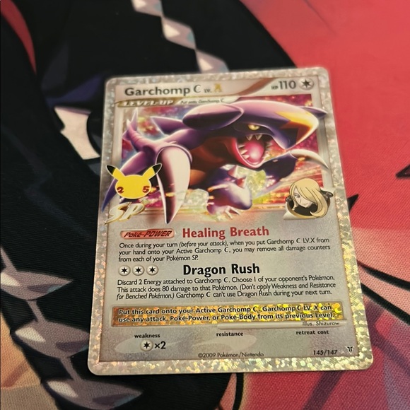 Pokemon | Toys | Pokemon Garchomp C Lvx Card Silver And Gold | Poshmark